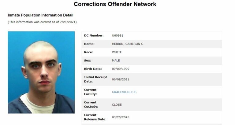 Cameron Herrin shifted to 'a safe prison'