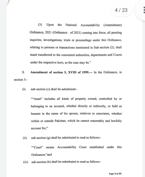 NAB Ordinance Amendment 2021: Full text